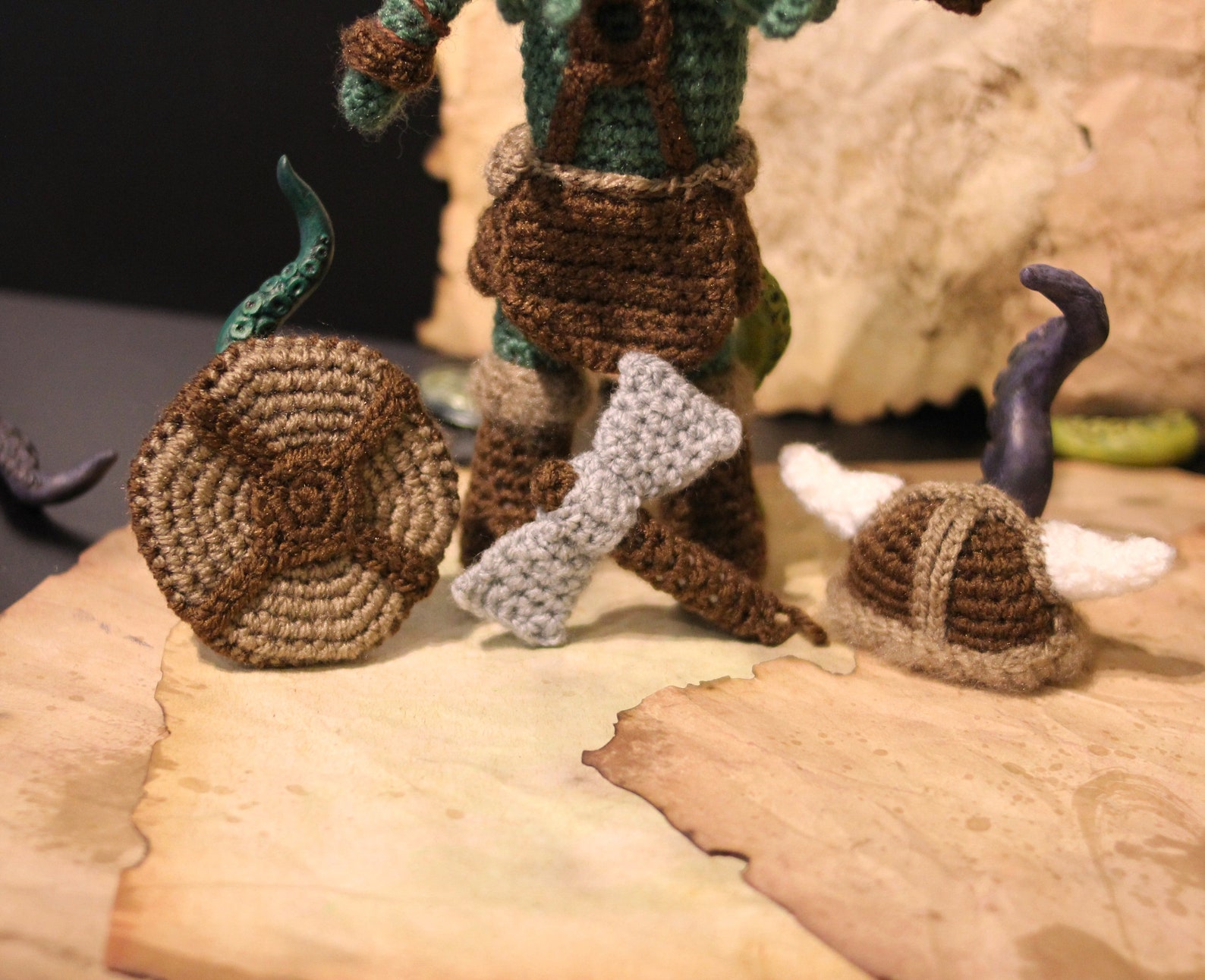 Viking Amigurumi Doll Cthulhu Norse Mythology Warrior Followers of Odín ...