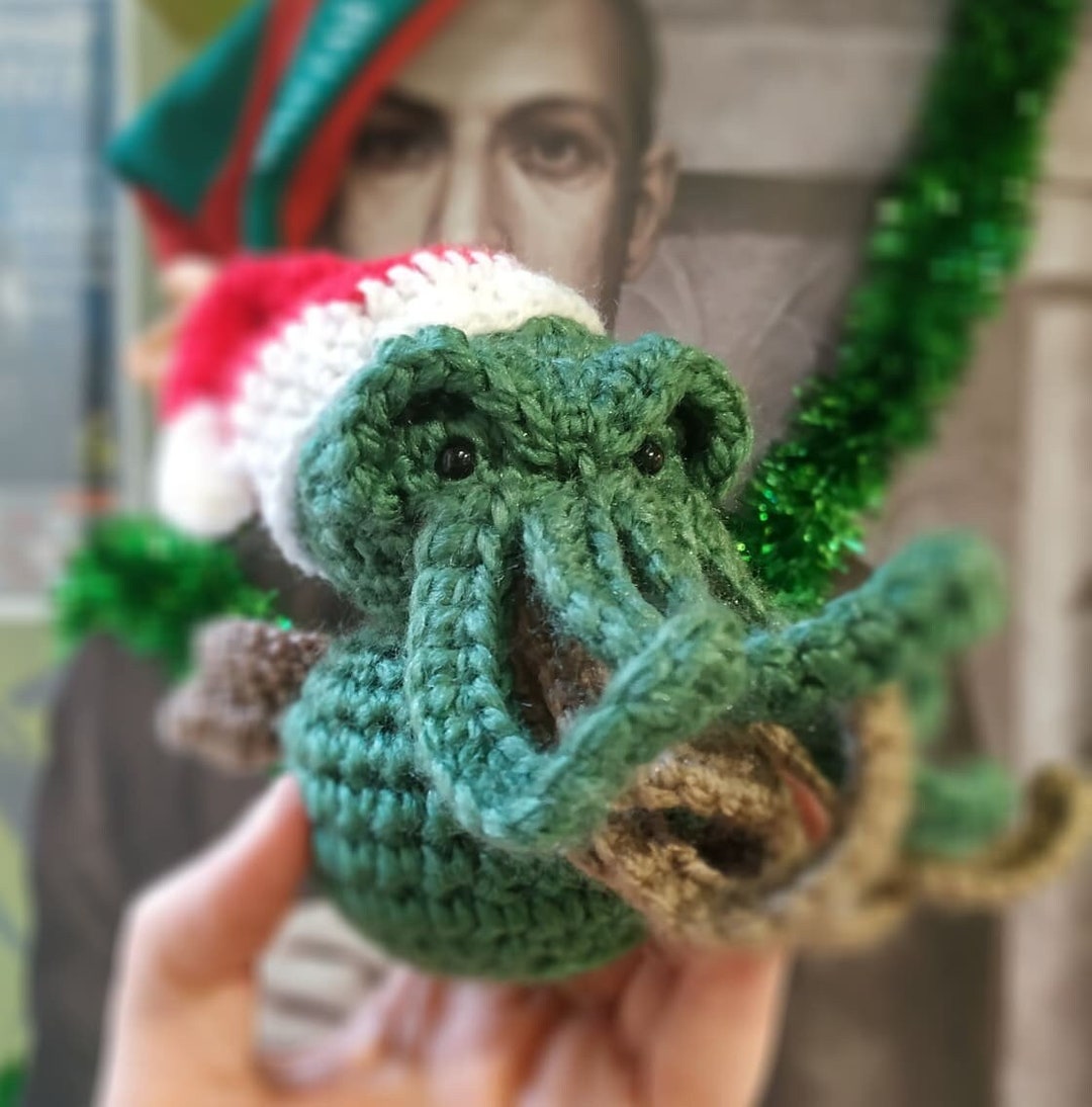 CTHULHU PAPA NOEL, Cosmic, Lovecraft, Crochet, Original, Literature ...