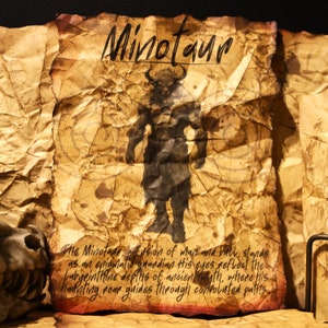 Mythical Creatures Scrolls, Bestiary Fantasy LARP Props ,medusa ...