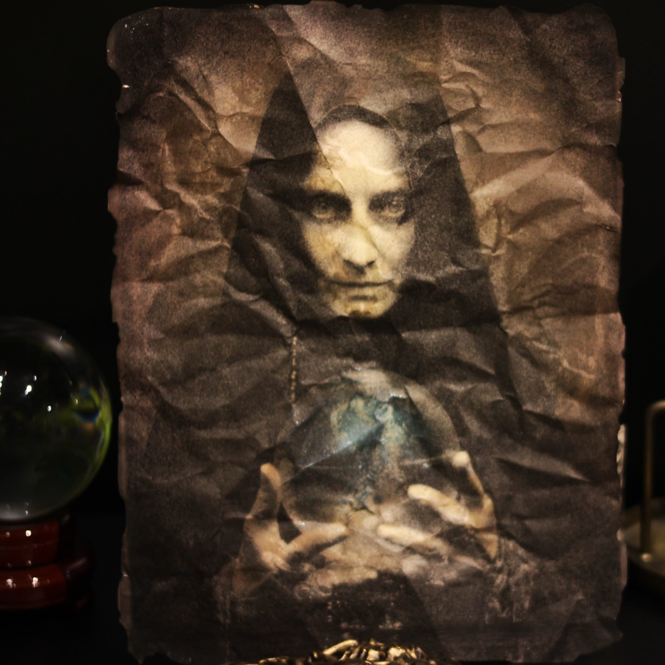Ghosts Book Pages: Handcrafted Spirits Scrolls, Paranormal Decor, Dark ...