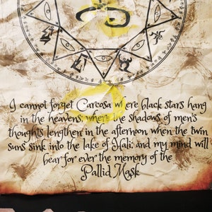 Handcrafted Parchment Scroll: Hastur, the Yellow King, Lovecraftian ...
