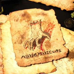 Necronomicon Print, Evil Dead Parchment, Scroll Larp, Cthulhu Sheets ...