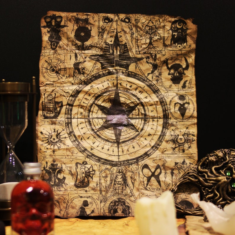 Magic Scrolls: Prints of Spells Handmade, Handcrafted, Props, LARP ...