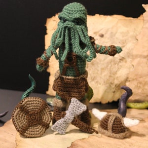 Viking Amigurumi Doll Cthulhu Norse Mythology Warrior Followers of Odín ...