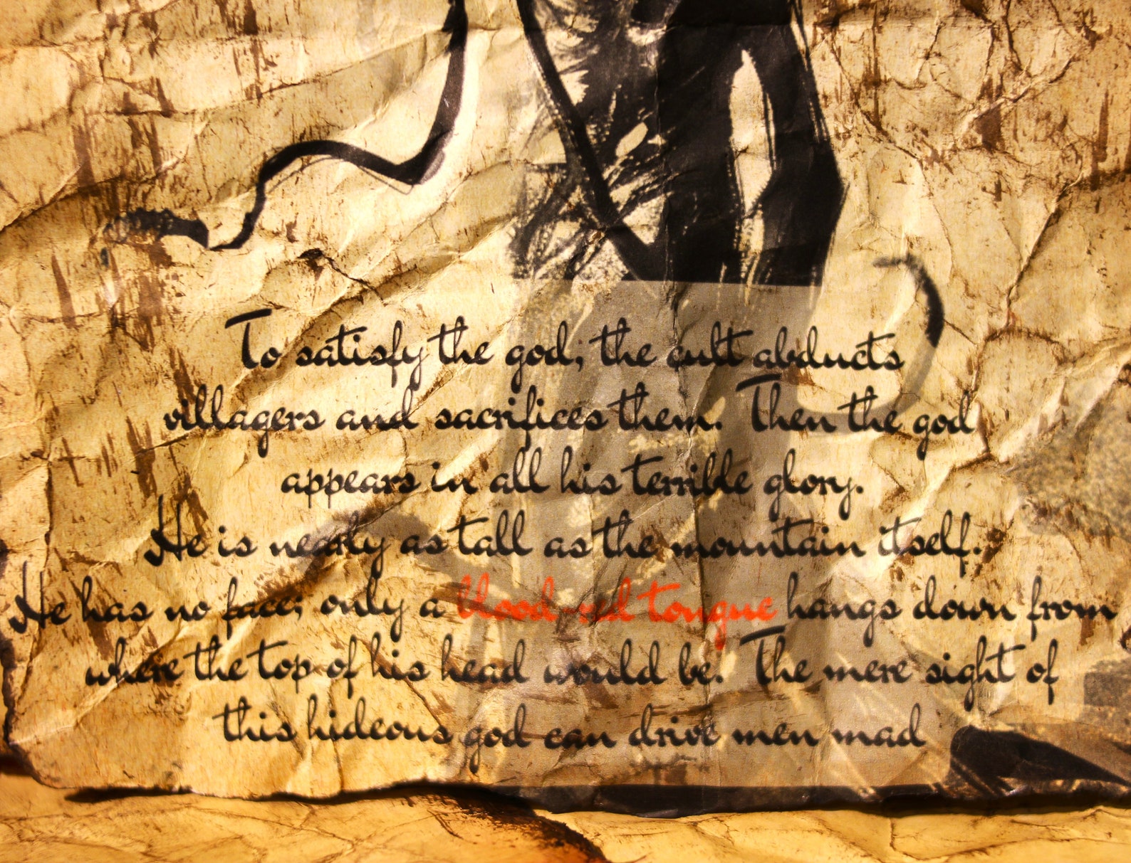 Handcraft Scroll: Nyarlathotep, the Crawling Chaos, Lovecraftian Horror ...