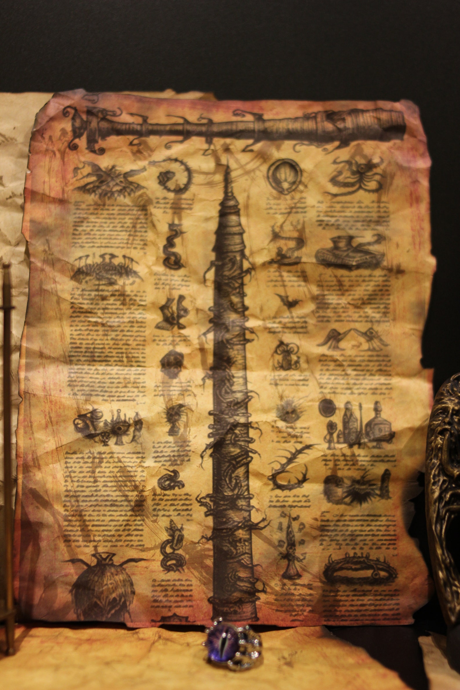 Magic Scrolls: Prints of Spells Handmade, Handcrafted, Props, LARP ...