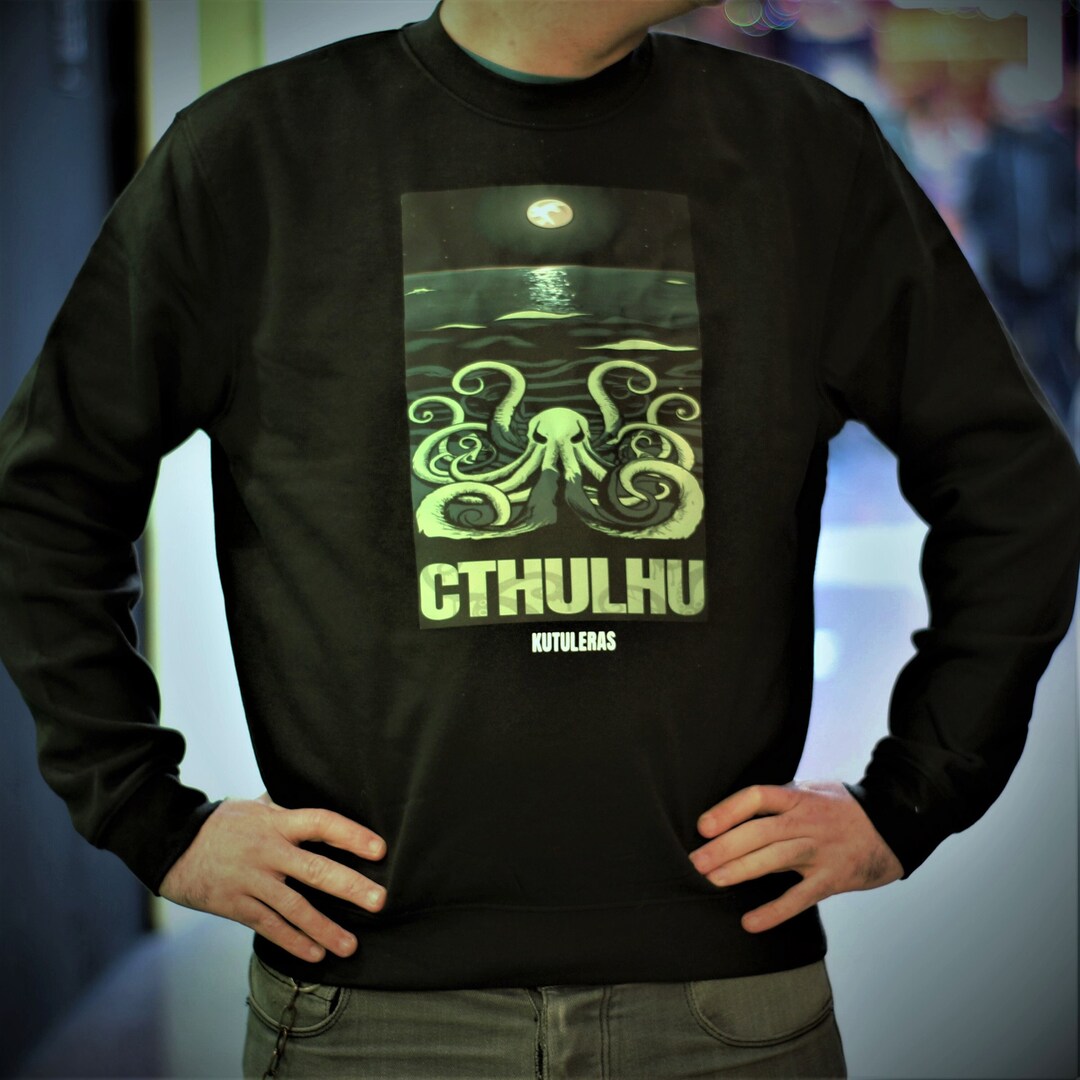 Cthulhu Sweater Gothic Clothing Hoddie Lovecraft Gift Halloween Shop ...