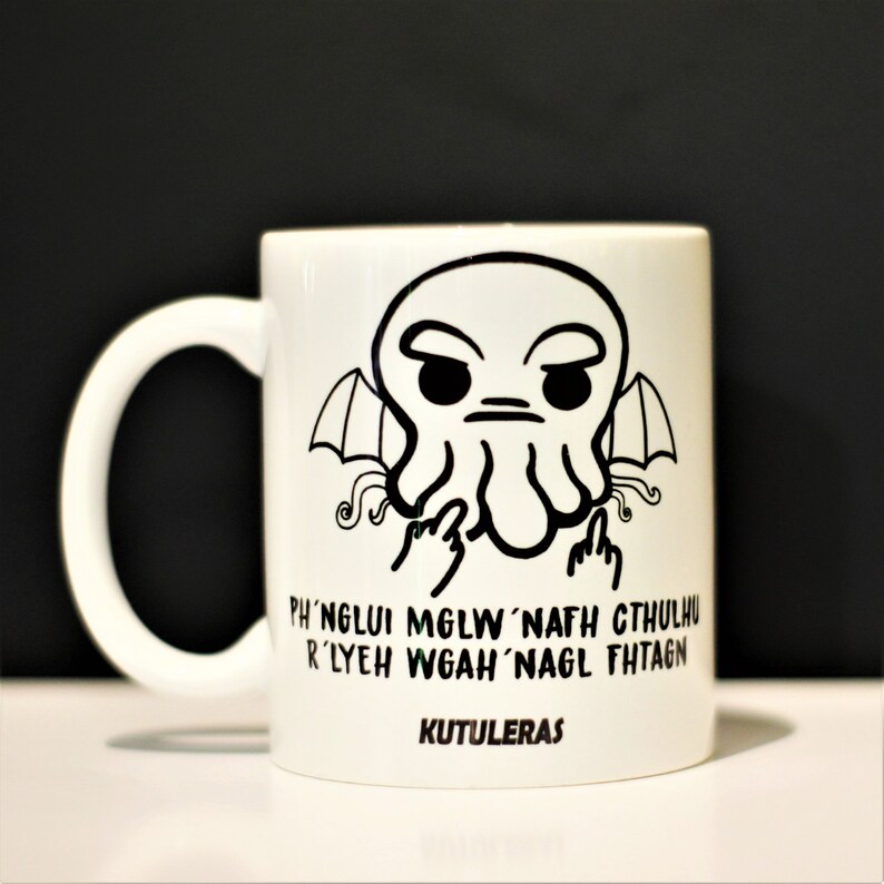 Cthulhu Mug, Lovecraft Cup, Premium Quality,horror Drinkware, Unique ...