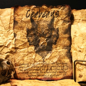 Mythical Creatures Scrolls, Bestiary Fantasy LARP Props ,medusa ...