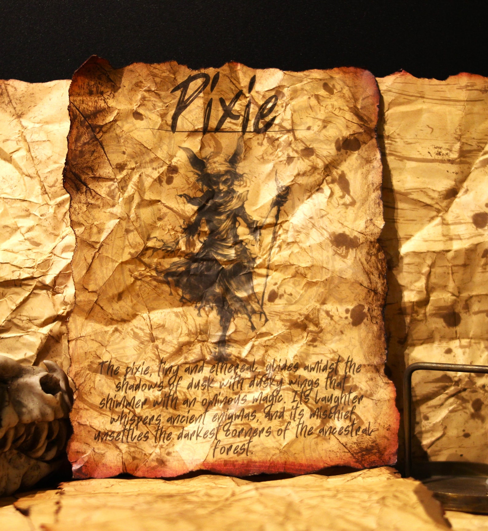 Mythical Creatures Scrolls, Bestiary Fantasy LARP Props ,medusa ...