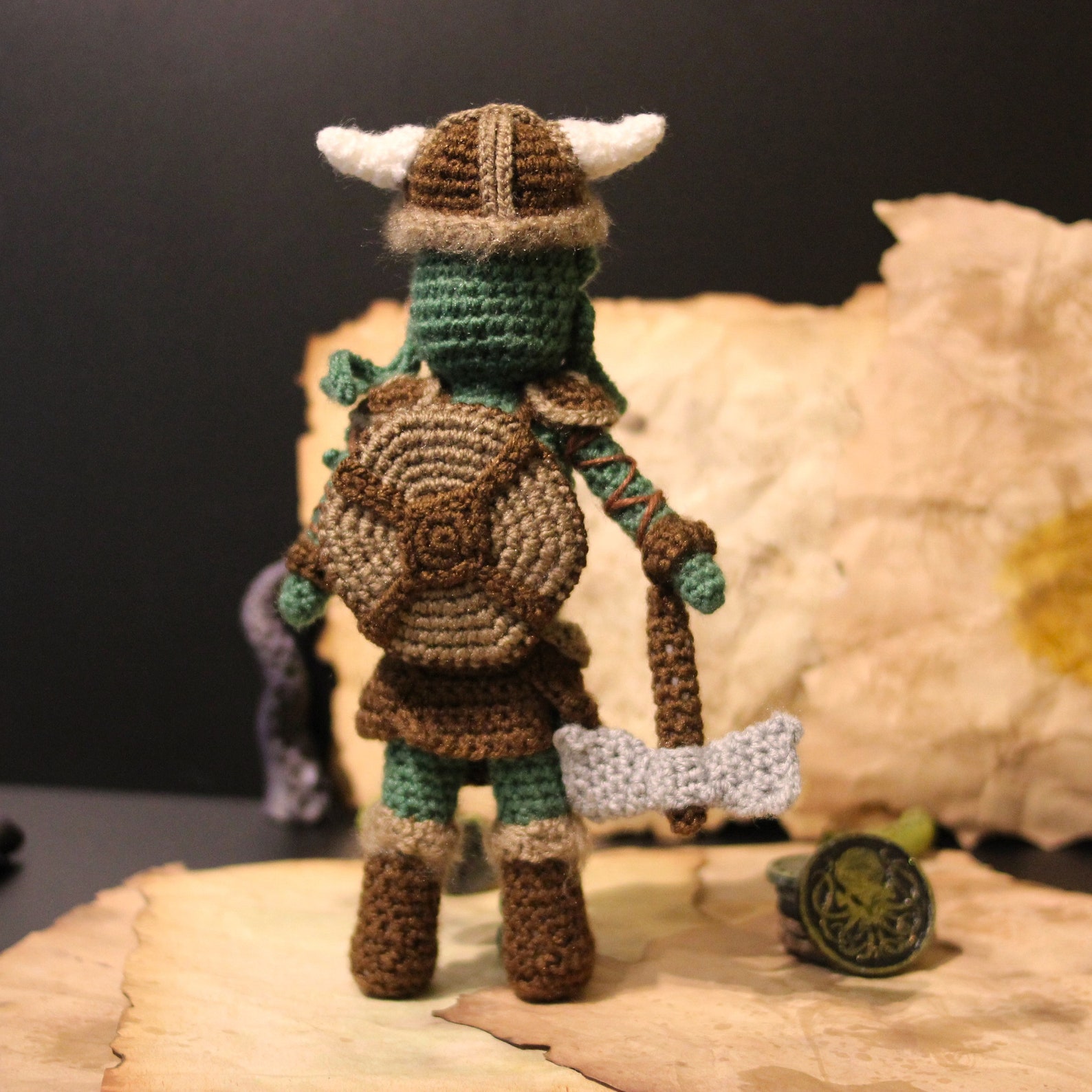 Viking Amigurumi Doll Cthulhu Norse Mythology Warrior Followers of Odín ...