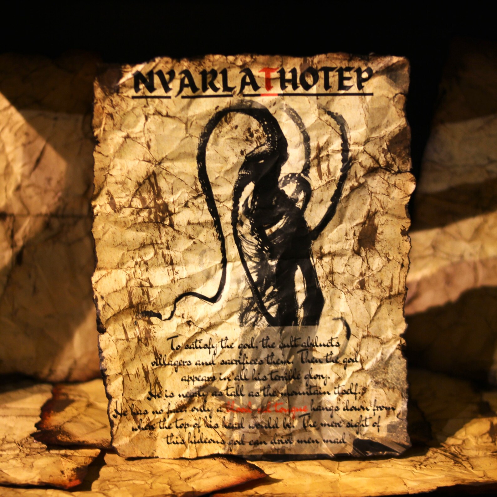 Handcraft Scroll: Nyarlathotep, the Crawling Chaos, Lovecraftian Horror ...