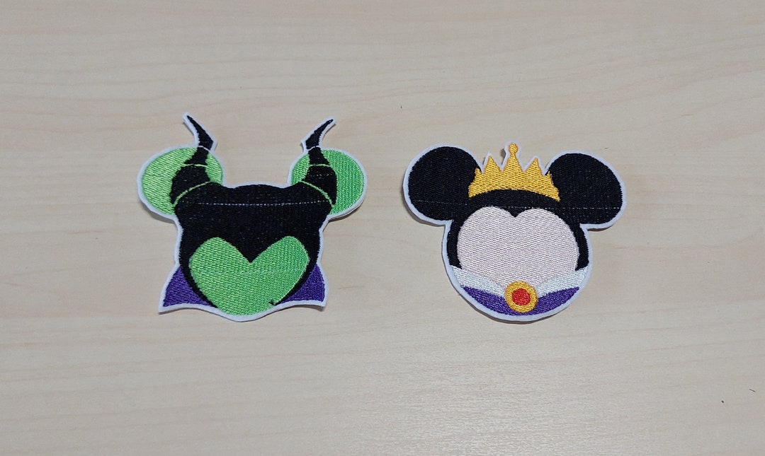 VILLAINS Fairy Tale Mouse Head Iron on Patch - Etsy