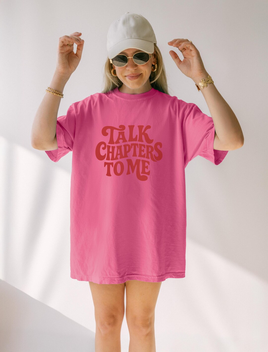 Talk Chapters to Me Shirt, Retro Book Lover Tee - Etsy