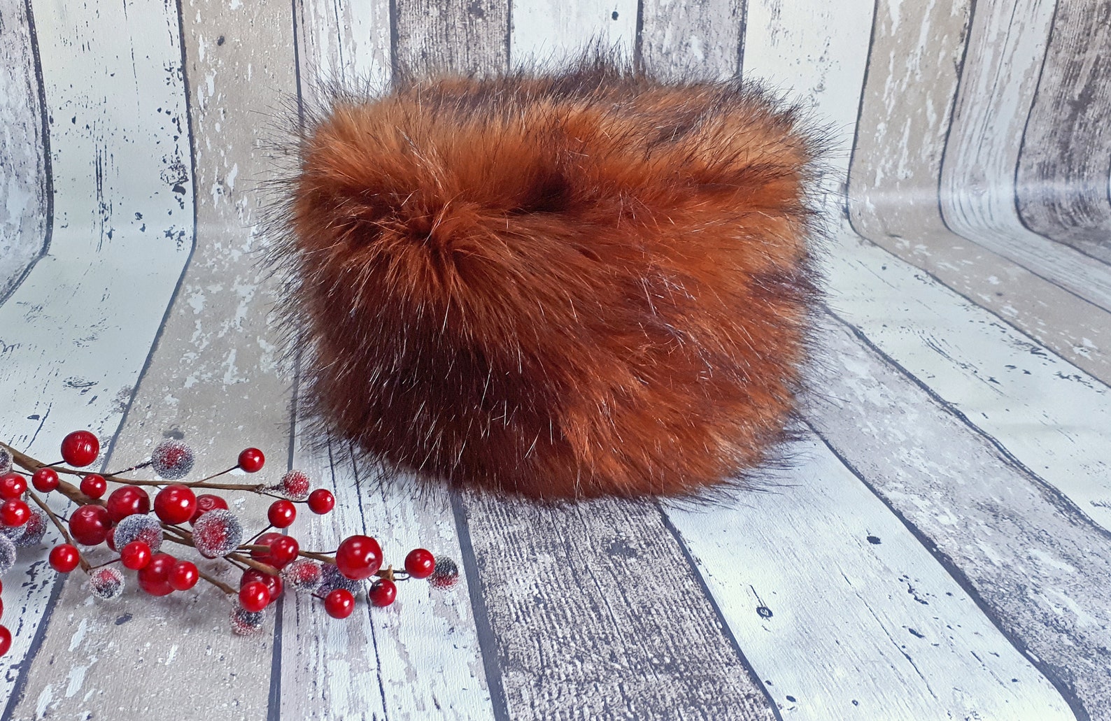 Faux Fur Cossack Hat Red Fox Handmade Faux Fur Cossack - Etsy