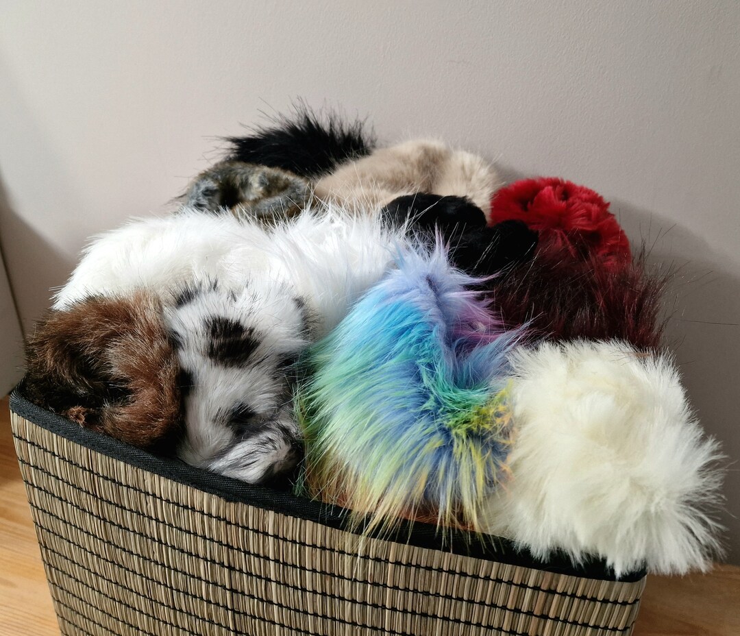 Luxury Faux Fur Remnant Bags - Small Pieces Ideal for Pom Poms - Etsy