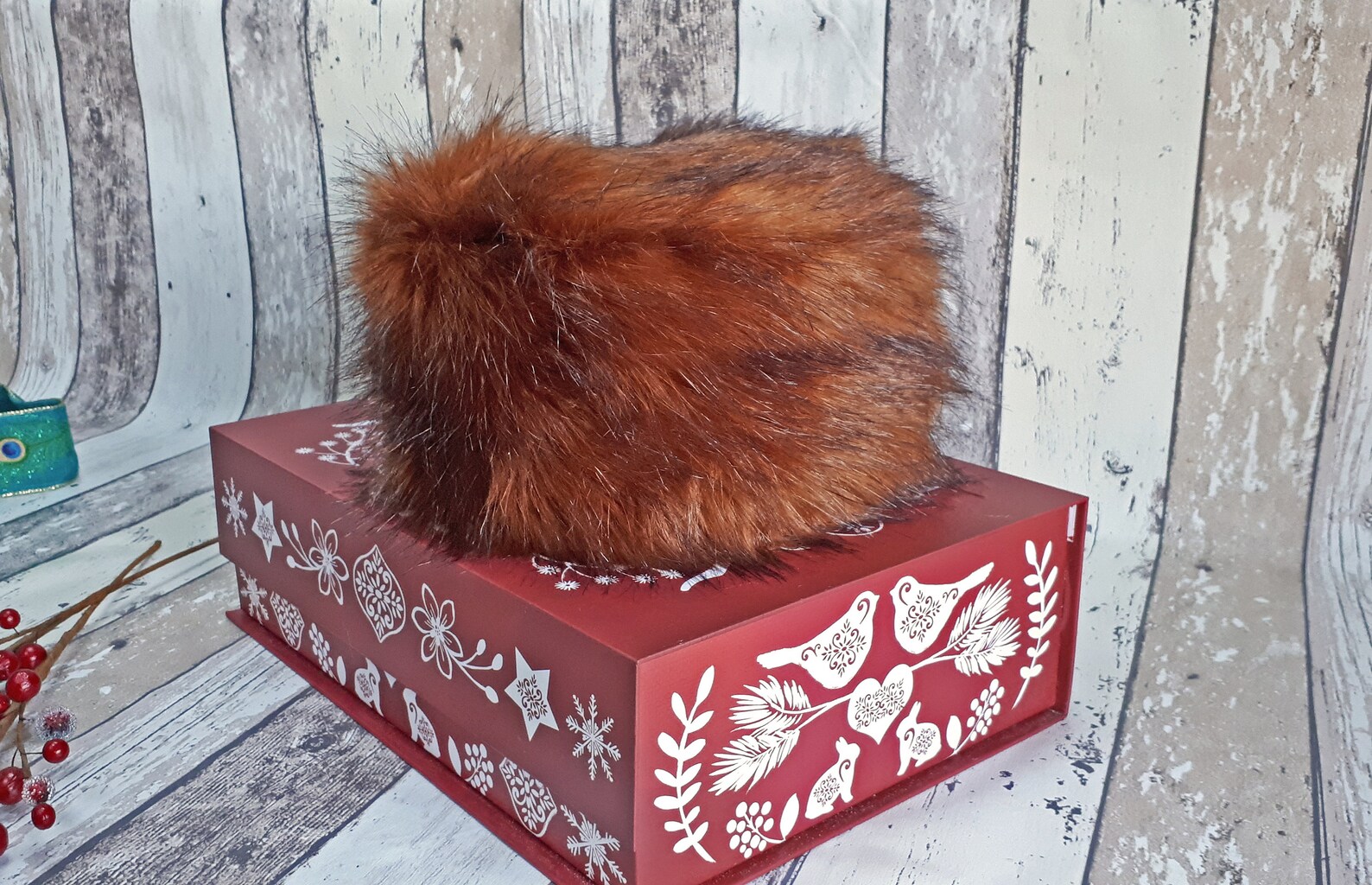 Faux Fur Cossack Hat Red Fox Handmade Faux Fur Cossack | Etsy