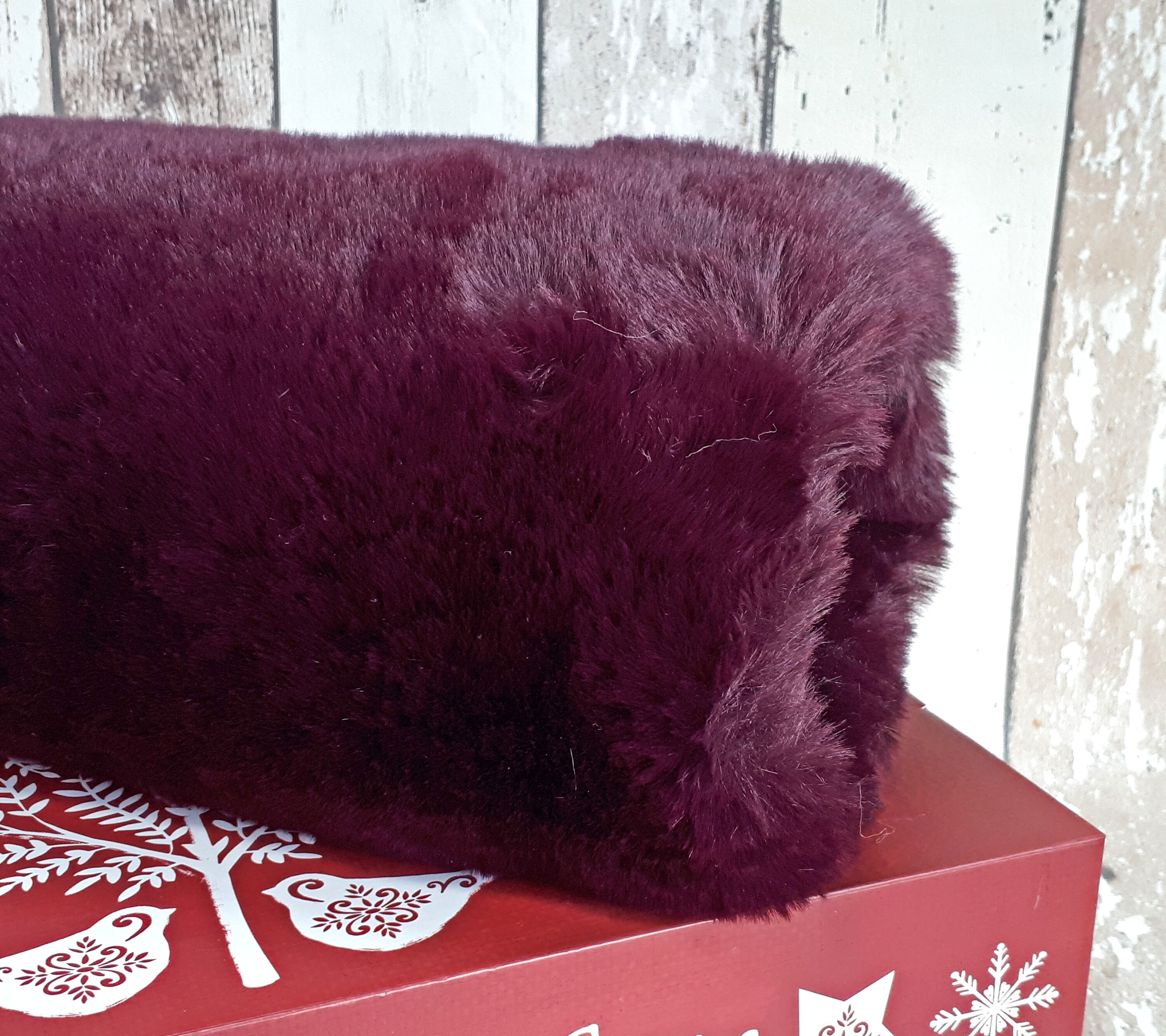 Super Thick Wine Red Faux Fur Hand Muff, Warm Faux Fur Hand Muff ...