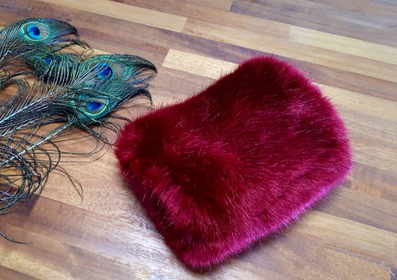 Luxury Red Faux Fur Hand Muff Girls and Womens Hand Muff | Etsy