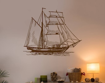 Boat Wall Decal | Etsy