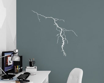 Pair of Lightning Bolt Decals Lightning Bolt Stickers - Etsy