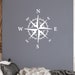 Compass Rose Nautical Wall Decal Ocean Theme Room - Etsy