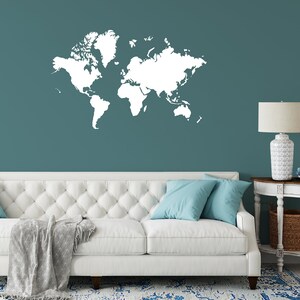 Explore the World With Our Stunning Vinyl World Map Wall Decal Perfect ...