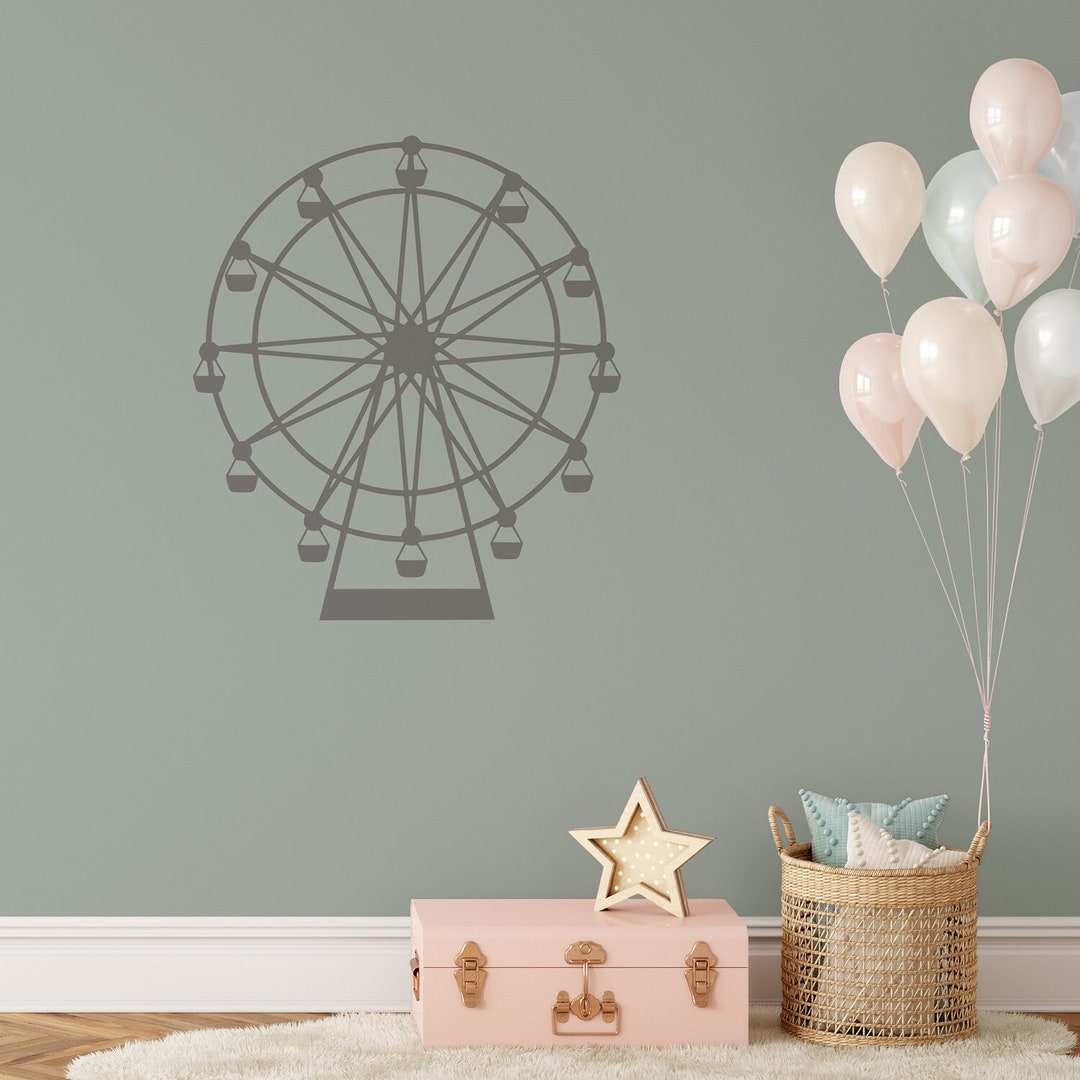 Ferris Wheel Decal, Fairground Home Décor, Circus Theme Sticker - Etsy