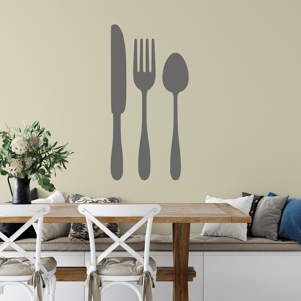 Cutlery Wall Sticker Kitchen Utensils Decal Dining Room - Etsy UK