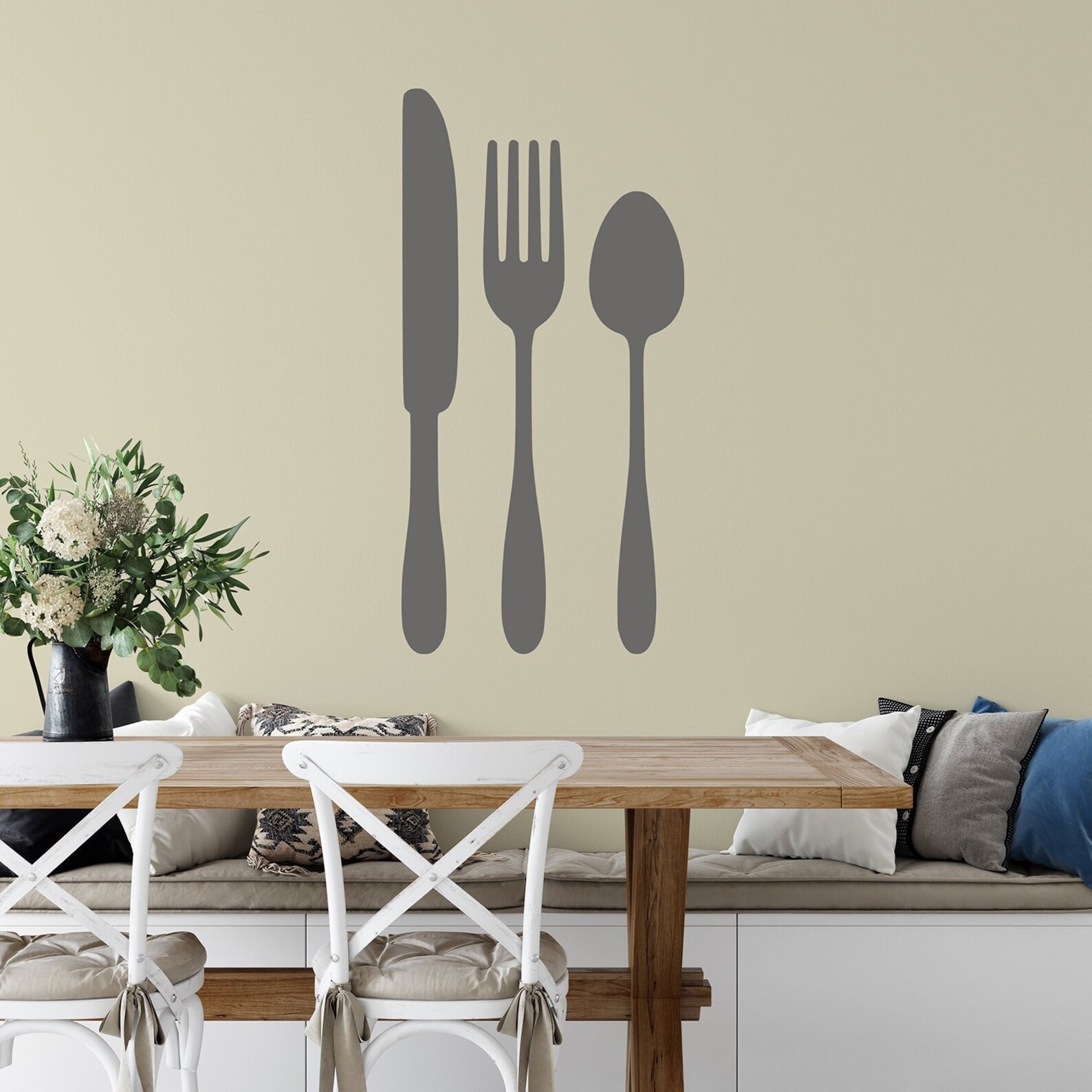 Cutlery Wall Sticker Kitchen Utensils Decal Dining Room - Etsy UK