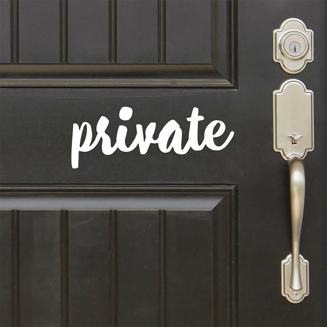 Private Door Decal, No Entry Sign, Office Vinyl Sticker - Etsy