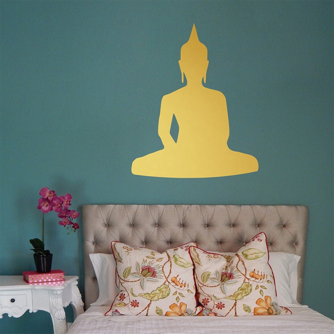 Buddha Wall Sticker Meditation Room Mural Yoga Studio Decal - Etsy UK