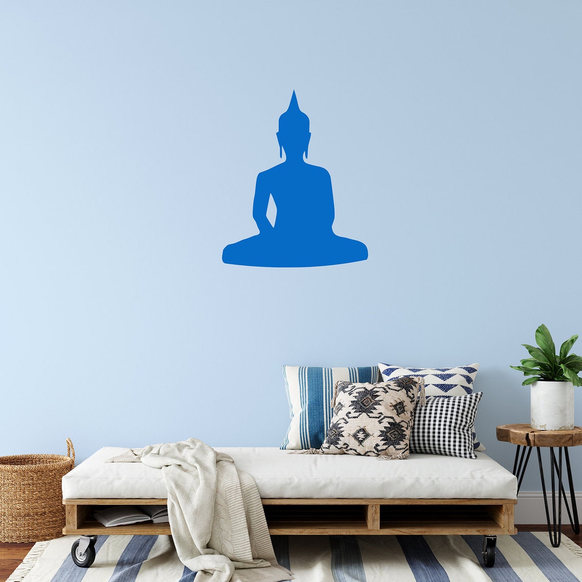 Buddha Wall Sticker Meditation Room Mural Yoga Studio Decal - Etsy UK