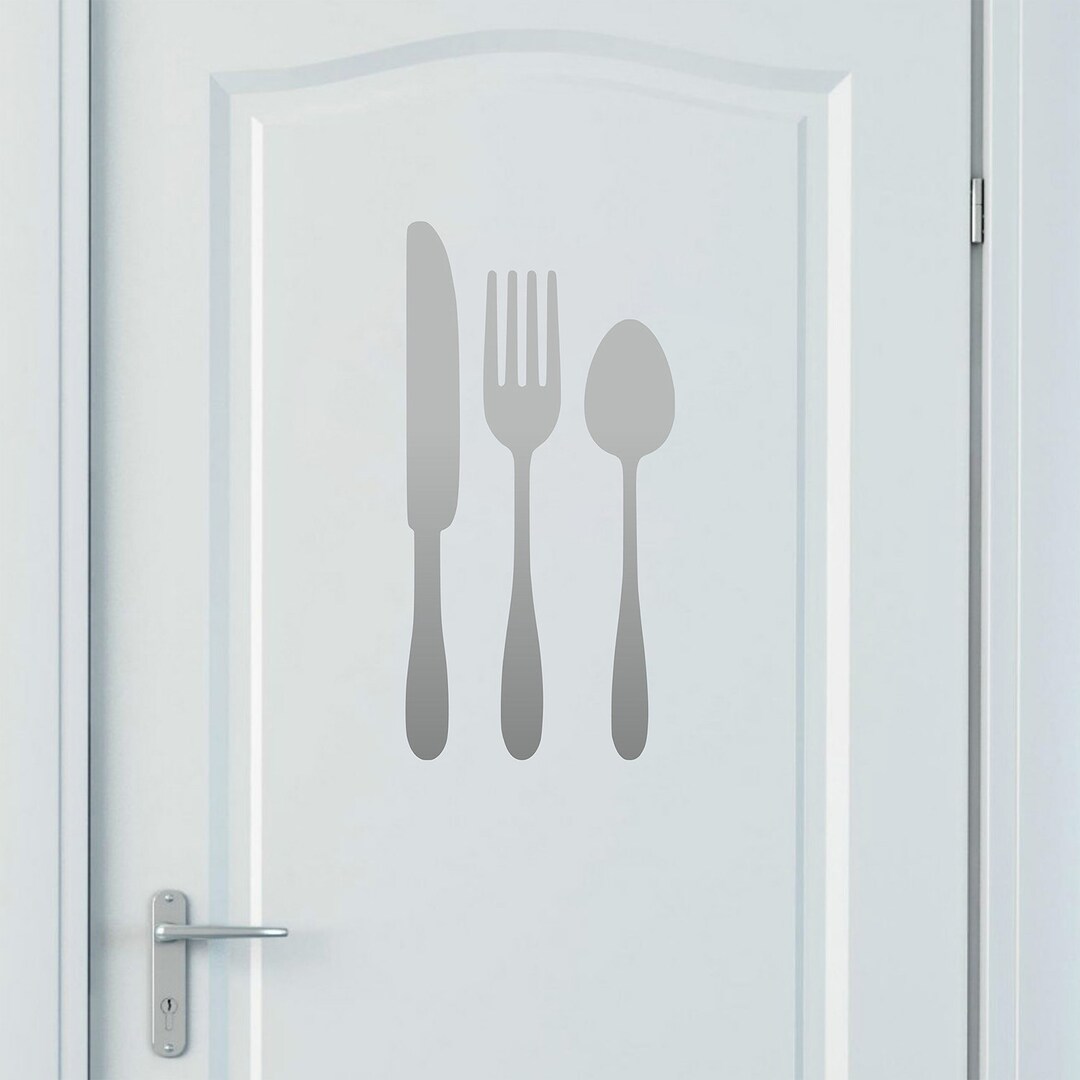 Cutlery Wall Sticker Kitchen Utensils Decal Dining Room - Etsy UK