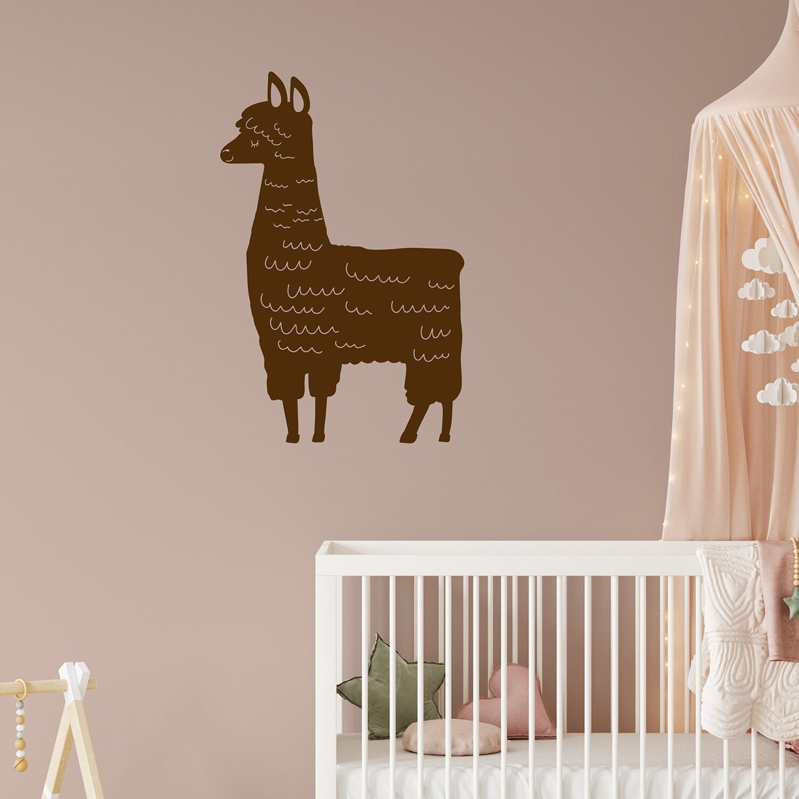 Cute Llama Sticker Alpaca Wall Decal Nursery Vinyl Decor - Etsy