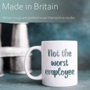 Funny Ceramic Mug not the Worst Employee Gift for Colleague Birthday ...