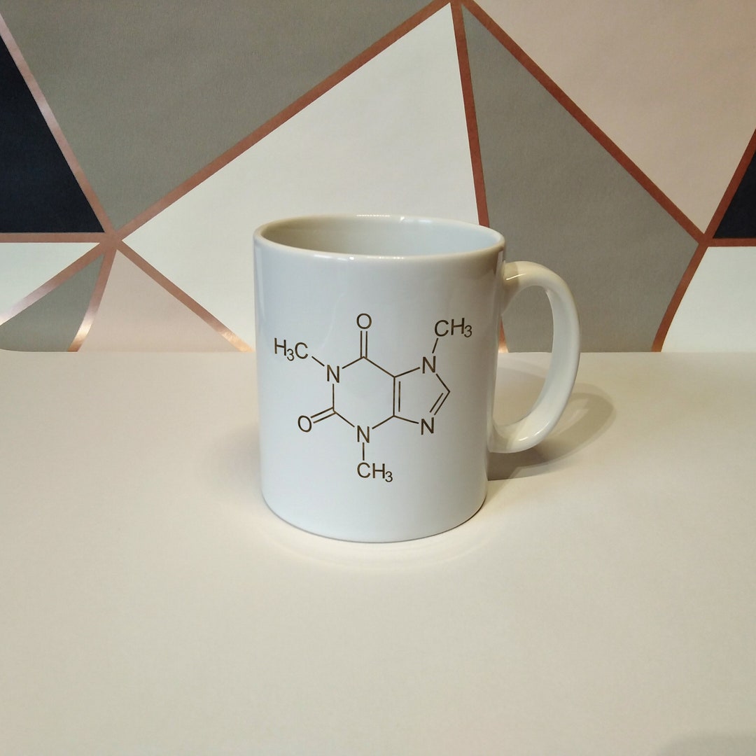 Printed Mug for Science Lover Caffeine Molecule Ceramic Mug - Etsy