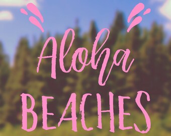 Tropical Sunset Decal Car Bumper Sticker Camper Window Mural | Etsy