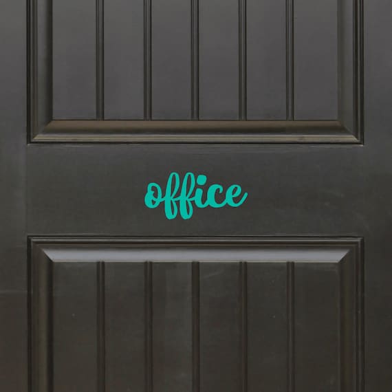 Office Door Sign Room Label Sticker Homeworking Vinyl Decal | Etsy