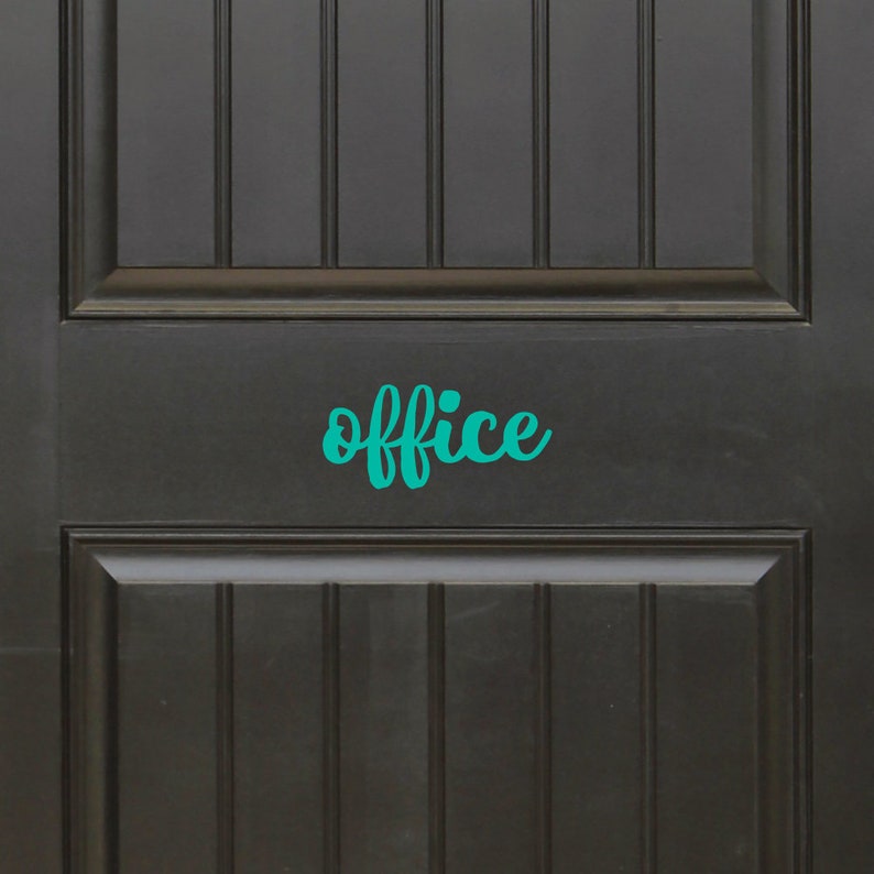 Office Door Sign Room Label Sticker Homeworking Vinyl Decal | Etsy
