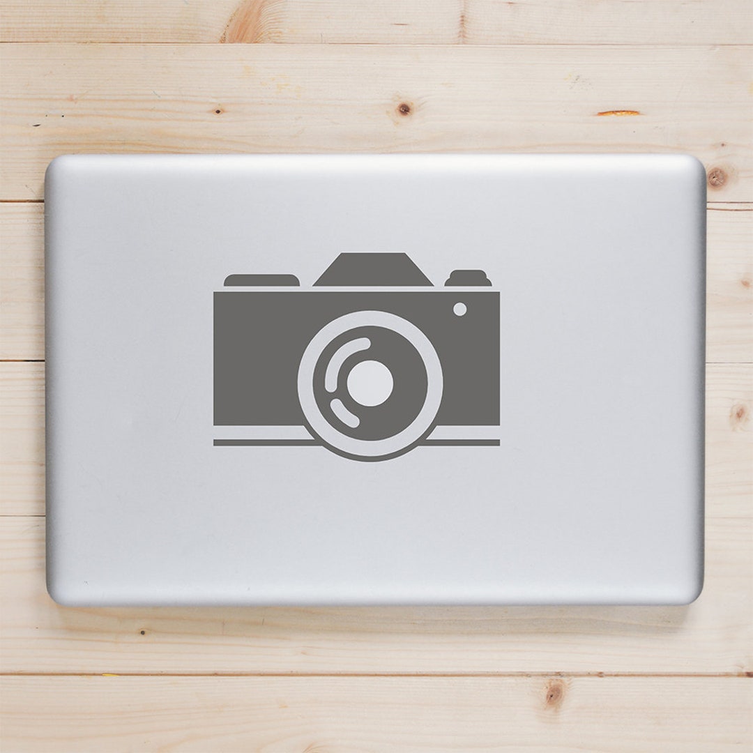 DSLR Camera Sticker, Decorative Laptop Applique, MacBook Photography ...