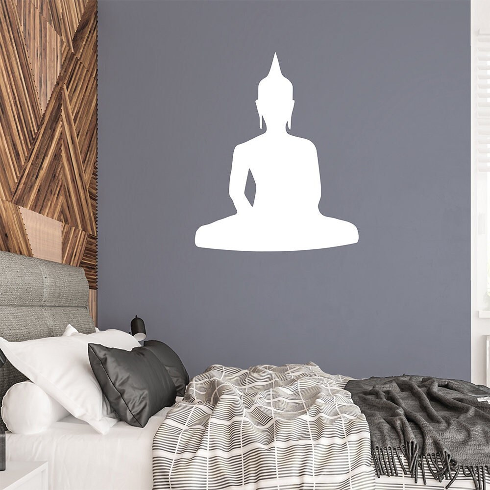 Buddha Wall Sticker Meditation Room Mural Yoga Studio Decal - Etsy UK