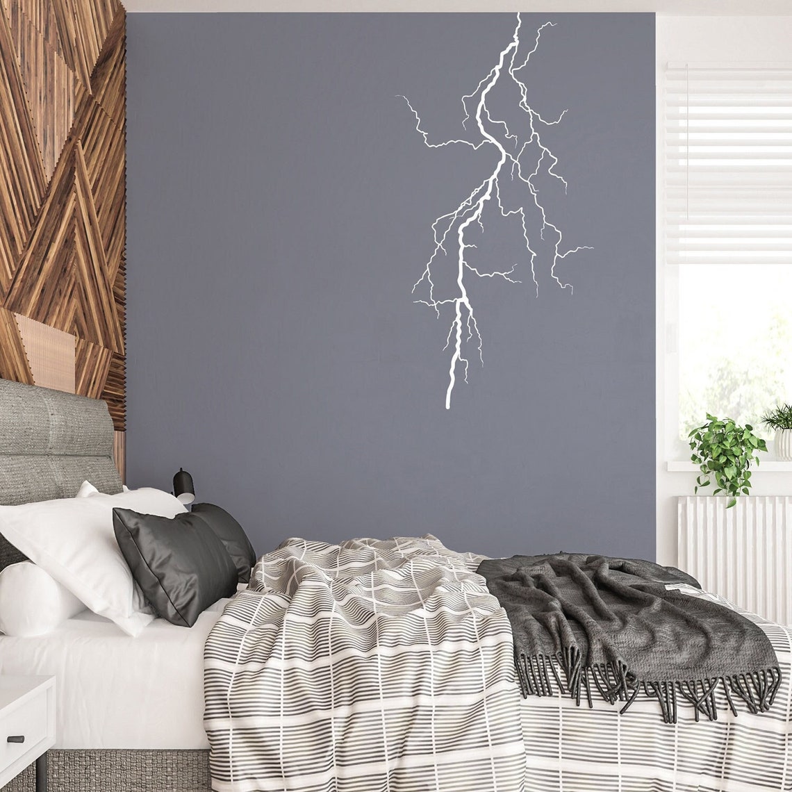Lightning Streak Decal Spooky Electricity Sticker - Etsy UK