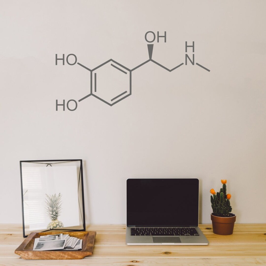 Adrenaline Molecule Decal, Epinephrine Wall Art, Home Gym Sticker - Etsy