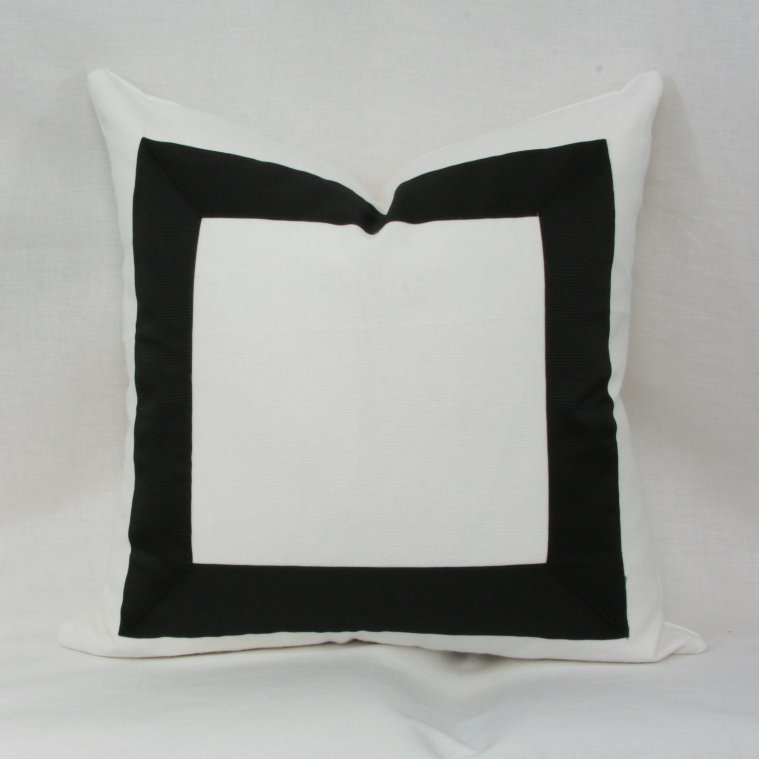 Choice of Color Ribbon Border Decorative Throw Pillow Cover - Etsy