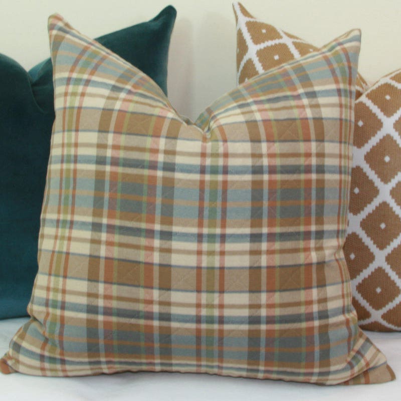 Plaid Throw Pillow