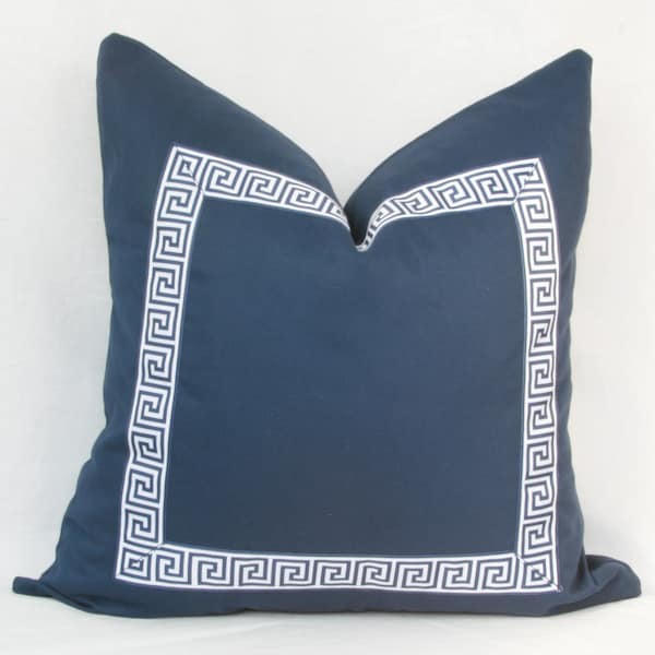 Greek Key Pillow - Etsy