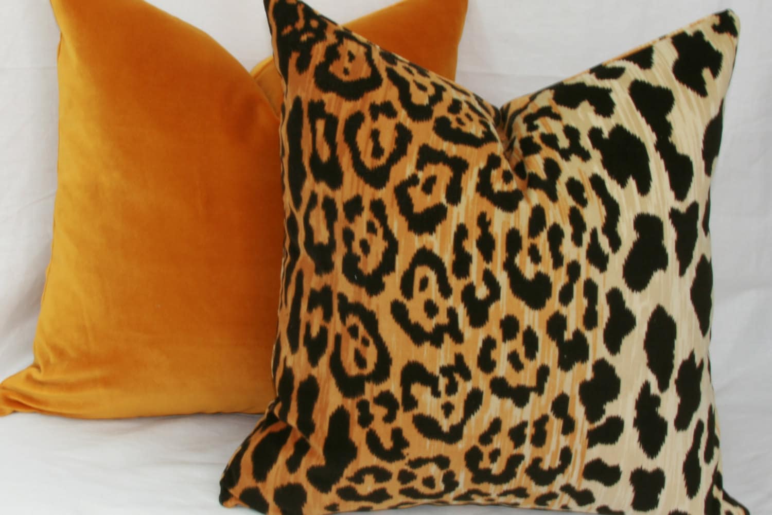 Leopard Velvet Pillow Covers 18x18 Leopard Pillow 20x20 22x22 - Etsy