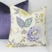Lavender Green Jacobean Throw Pillow Cover 18x18 20x20 22x22 24x24 ...