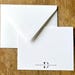 Personalized Foil Monogram Stationary Note Cards – Luxury Set (raised ...